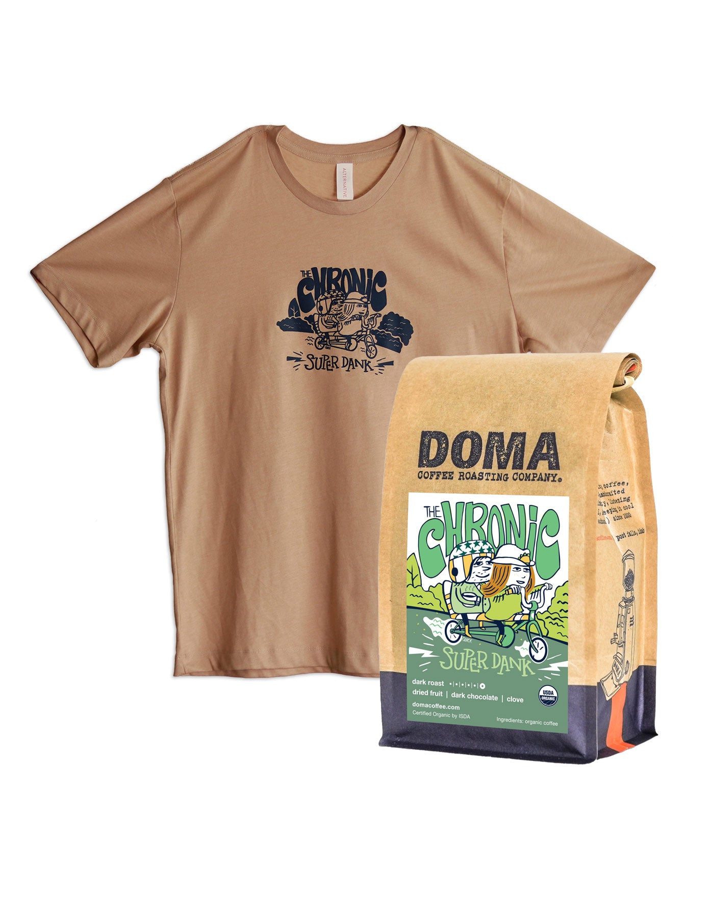 Chronic Super Dank + Shirt Bundle – DOMA Coffee Roasting Company